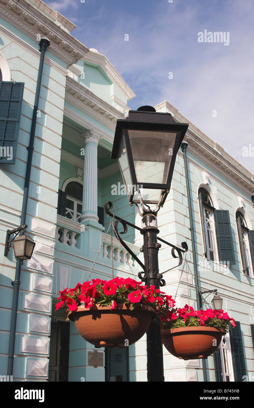 Lampost Outside Museum Of Taipa And Coloane History, Macau Stock Photo ...