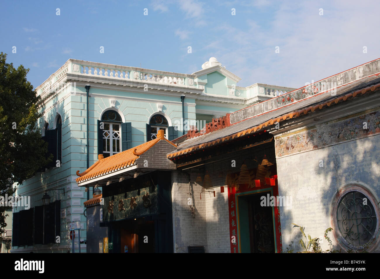 Museum Of Taipa And Coloane History And Tin Hau Temple, Macau Stock ...