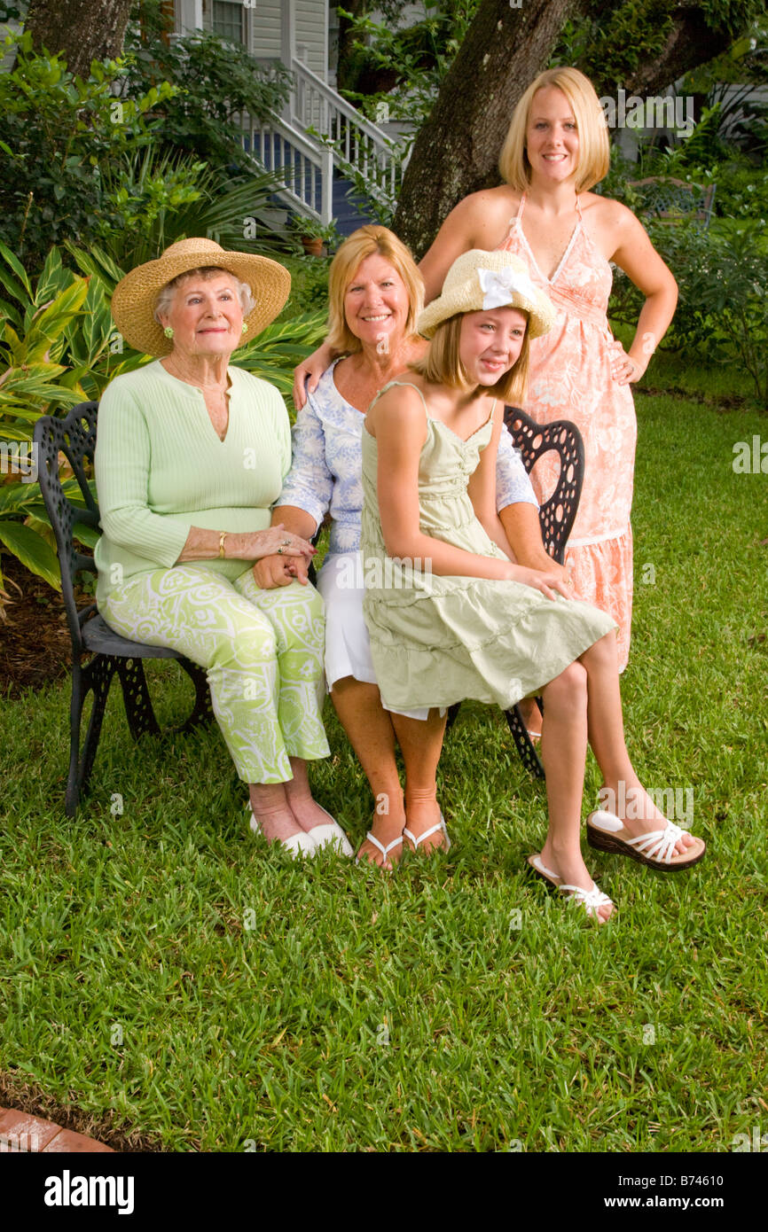 Four generation family Stock Photo - Alamy