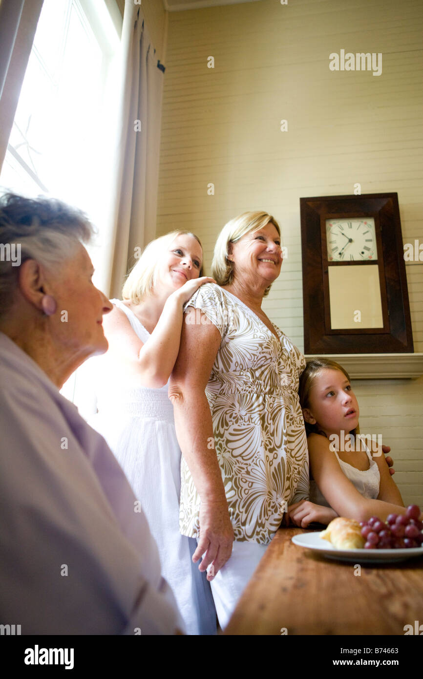 Multi-generation family of women Stock Photo - Alamy