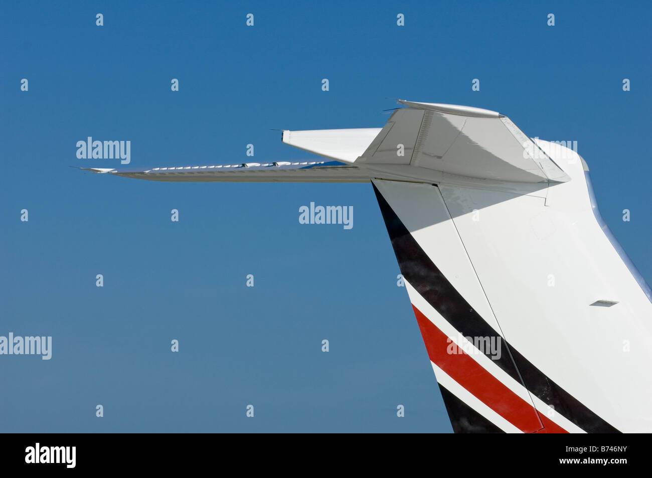 Jet Aircraft tail Stock Photo - Alamy