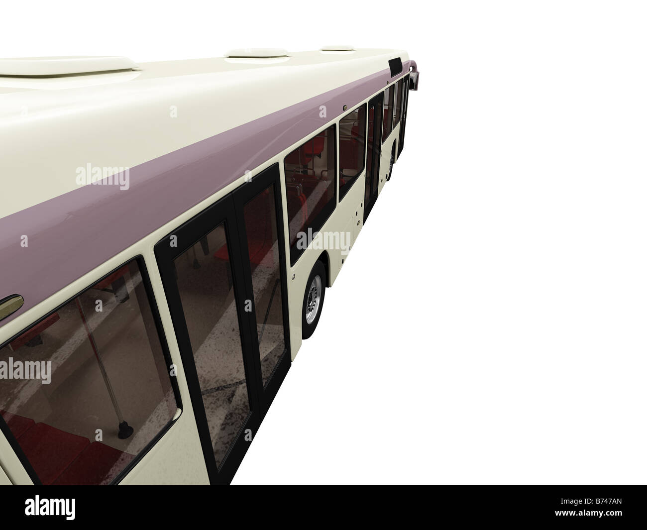 isolated bus on white background Stock Photo - Alamy