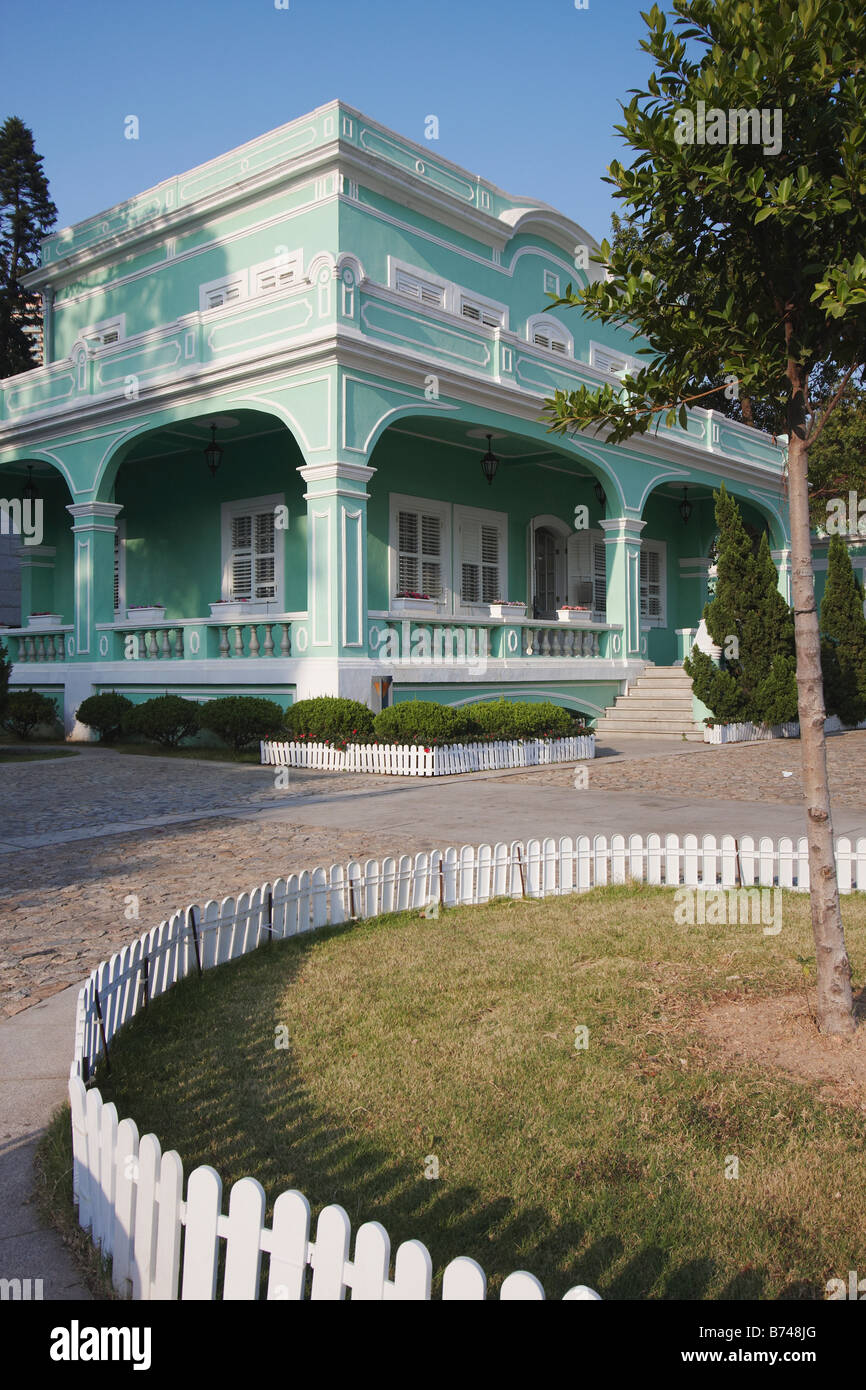 Macanese Villa Converted Into Taipa House Museum, Macau Stock Photo - Alamy