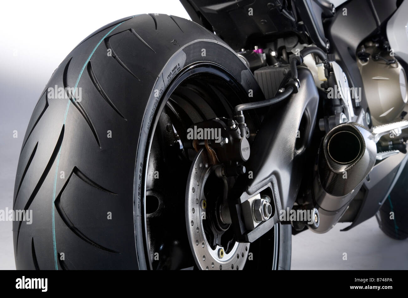 Motorbike tyre hi-res stock photography and images - Alamy