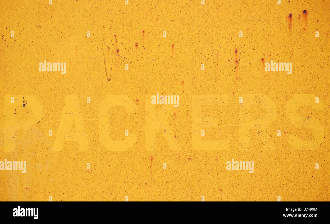 Packers sign [not Green Bay] Stock Photo - Alamy