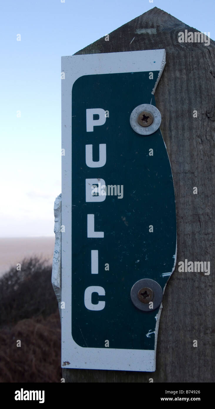 Public sign hi-res stock photography and images - Alamy