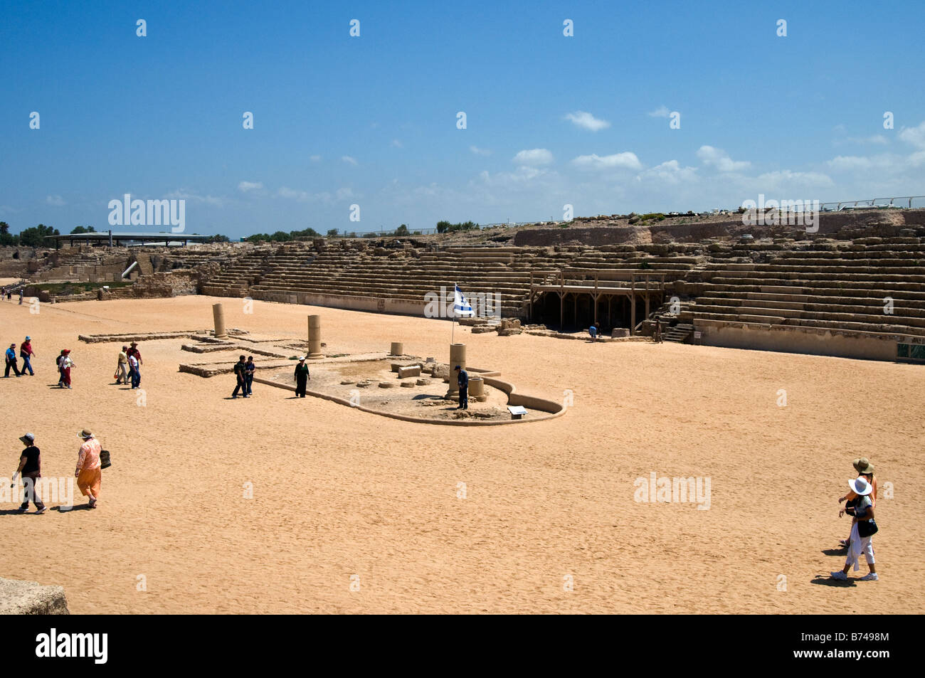 Herodian hippodrome, Caesarea National Park,Israel Stock Photo - Alamy