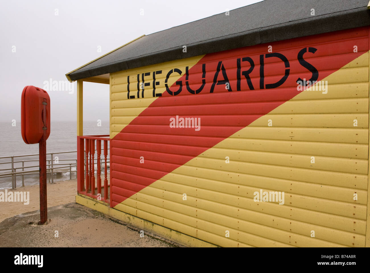 The Lifeguard Hut Southwold Suffolk England Stock Photo - Alamy