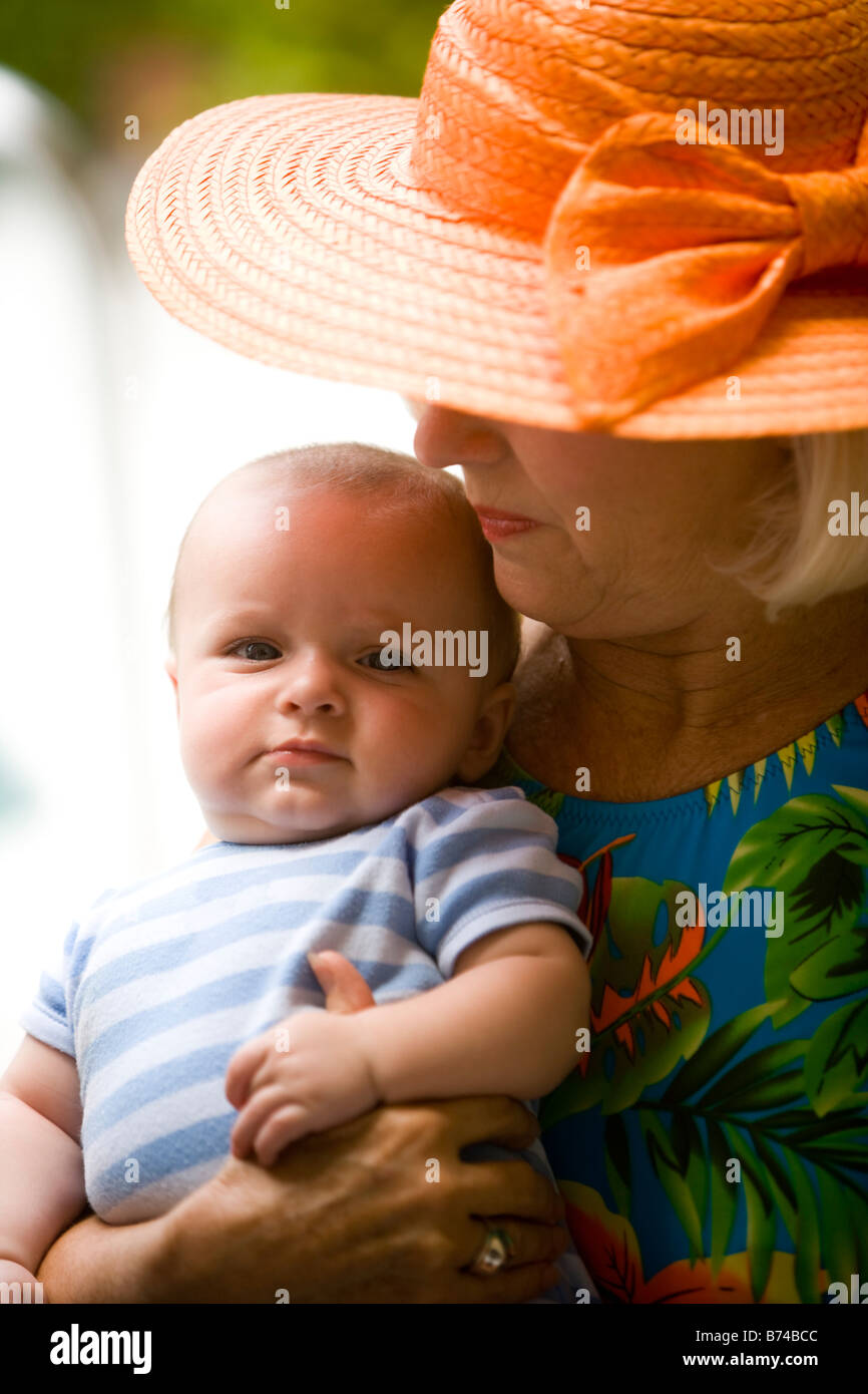 Happy grandchild grandmother hugging hi-res stock photography and ...