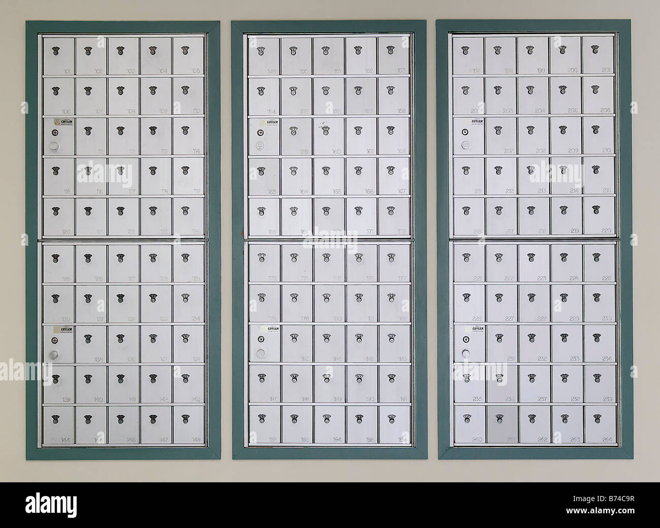 College dormitory mailbox Stock Photo - Alamy