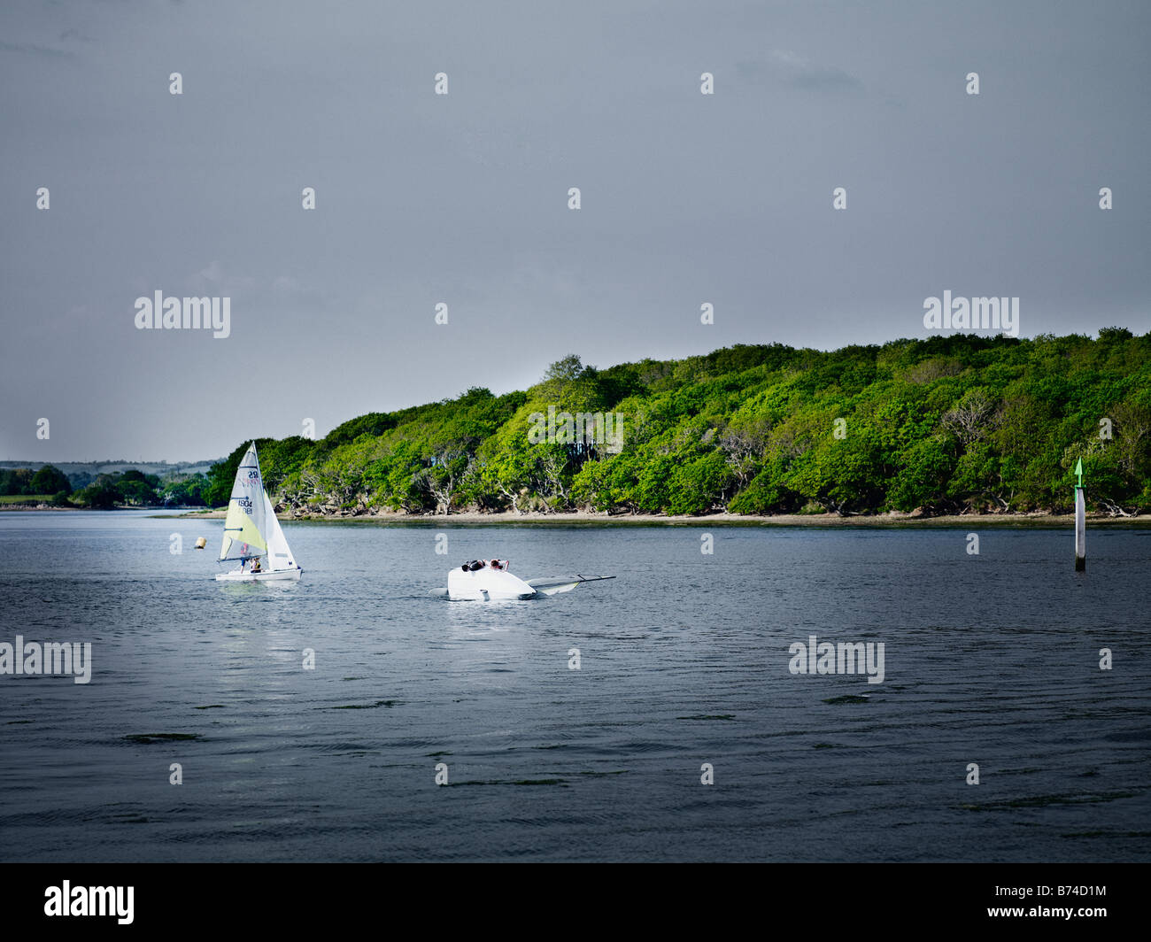Capsized yacht hi-res stock photography and images - Alamy