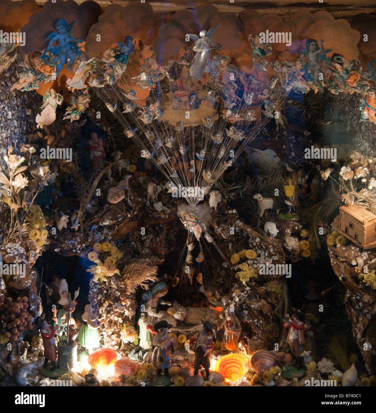 Mallorca Valldemossa the Carthusian Monastery a nativity scene created ...