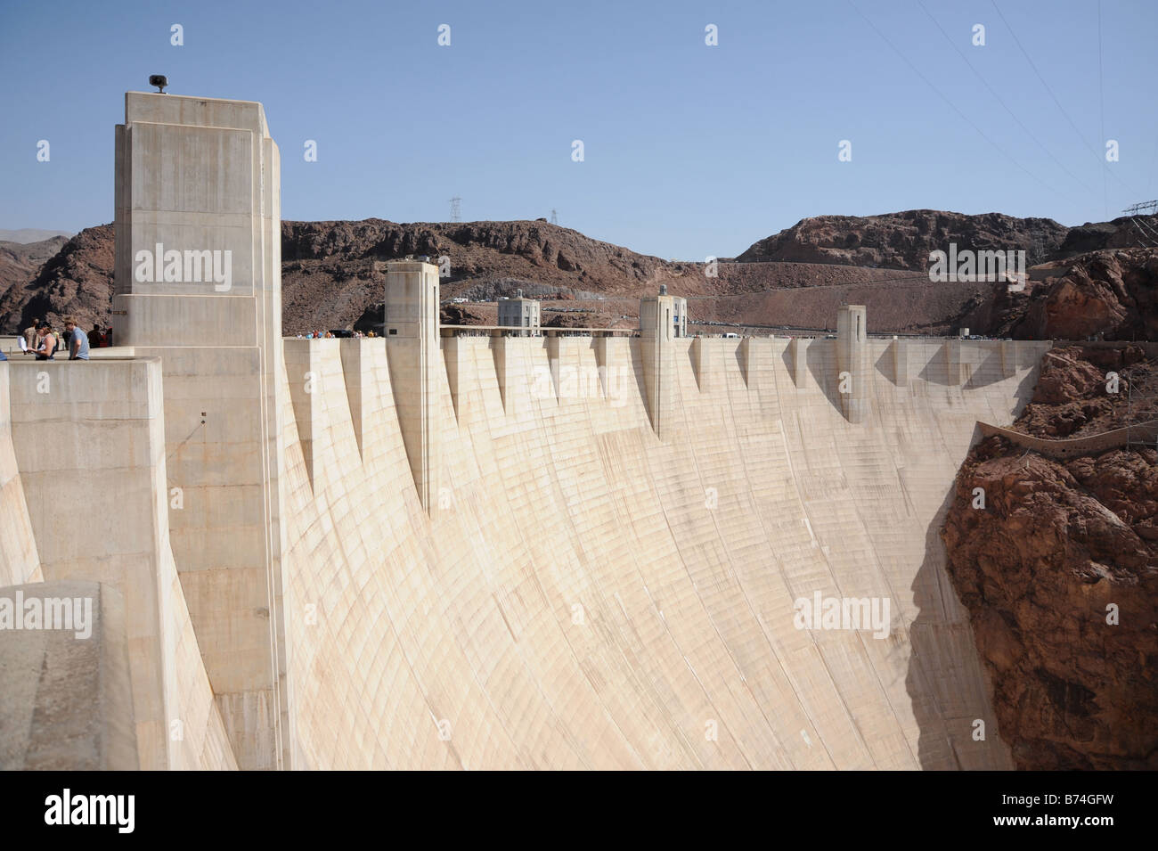 Hoover Dam face Stock Photo - Alamy