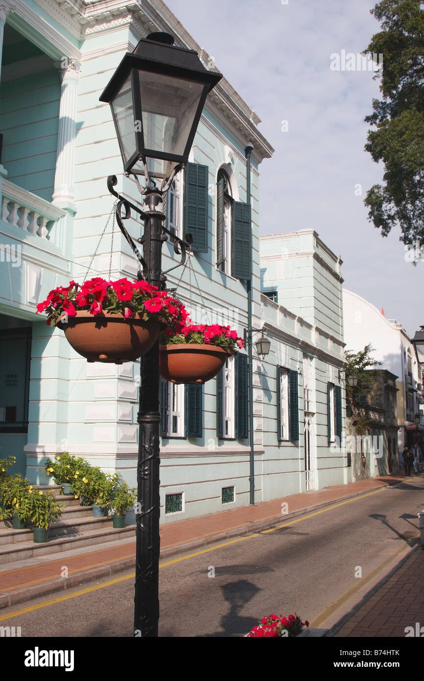 Lampost Outside Museum Of Taipa And Coloane History, Macau Stock Photo ...