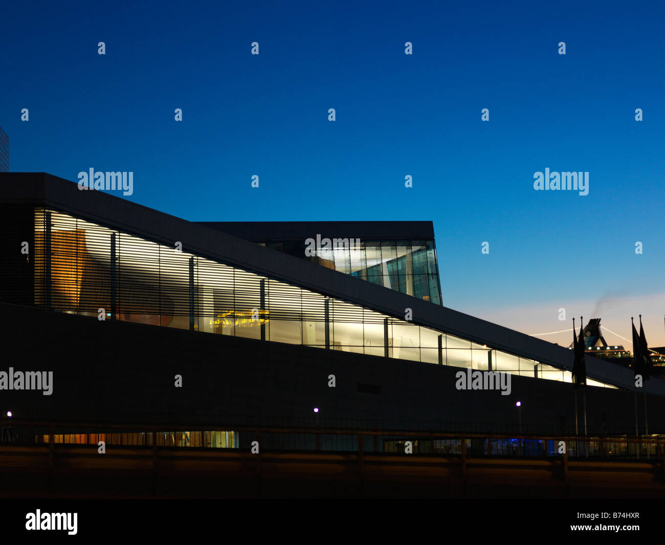 oslo opera house at night Stock Photo - Alamy