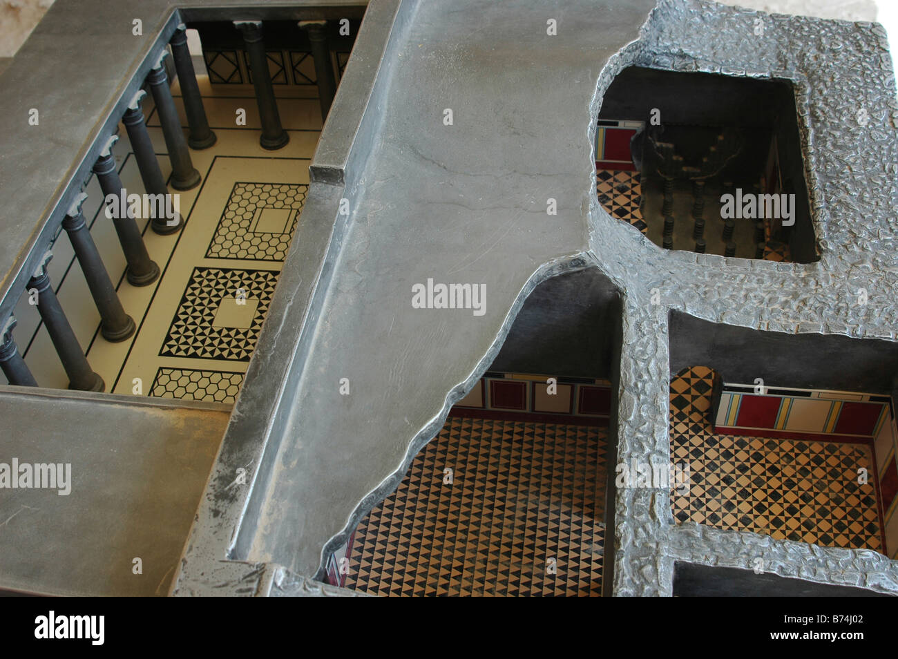 Israel Masada Recreation model of the site Stock Photo - Alamy