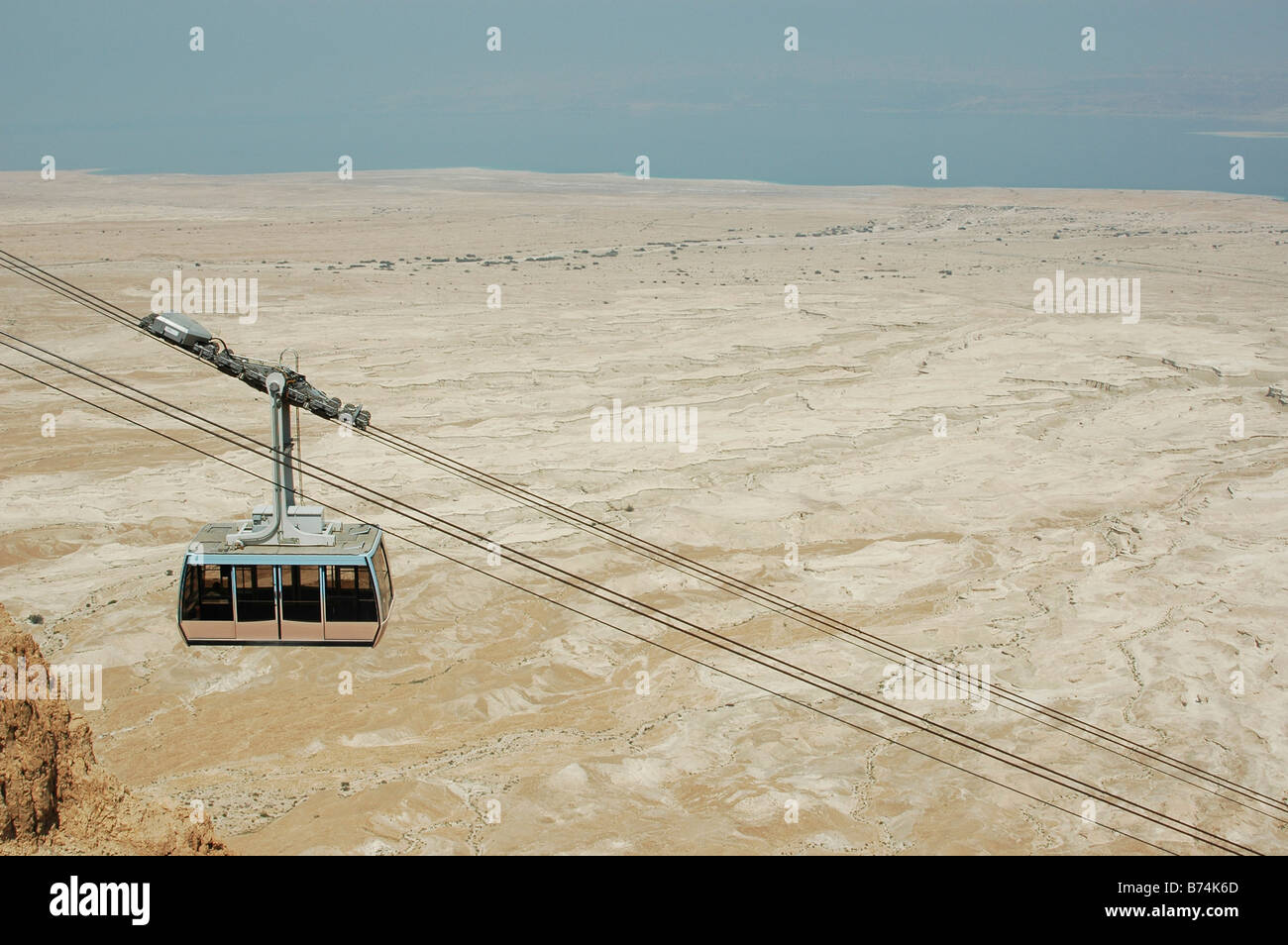 Israel Masada The cable car Stock Photo - Alamy