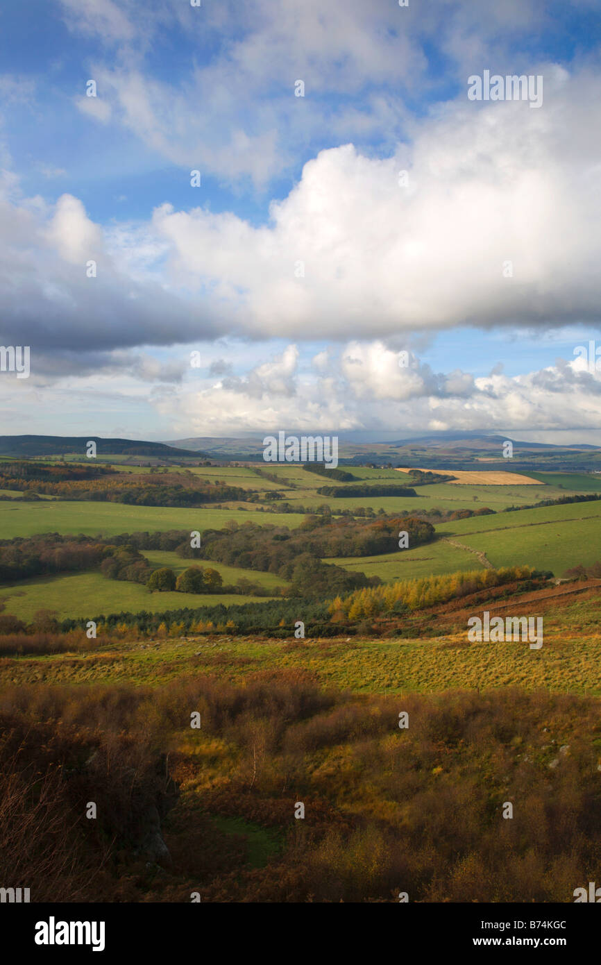 View toward the Cheviots near Edlingham Northumberland England Stock ...