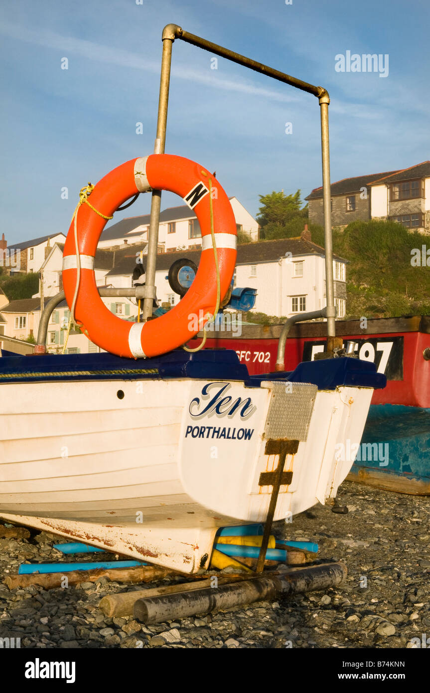 Fishing boats on Porthallow beach, Cornwall, UK Stock Photo - Alamy