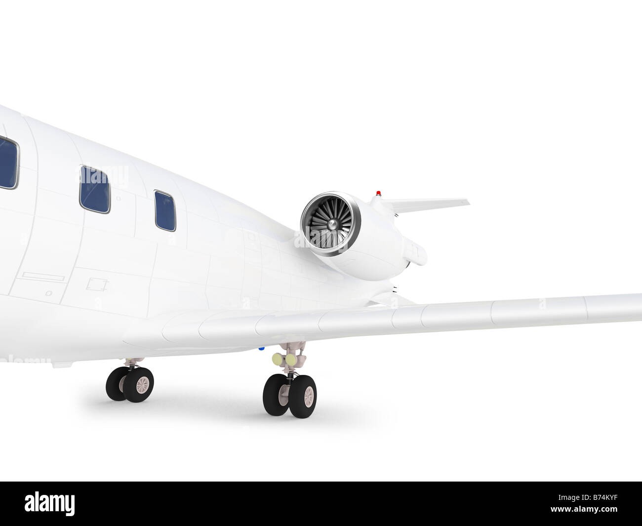 isolated jet airplane on a white background Stock Photo - Alamy