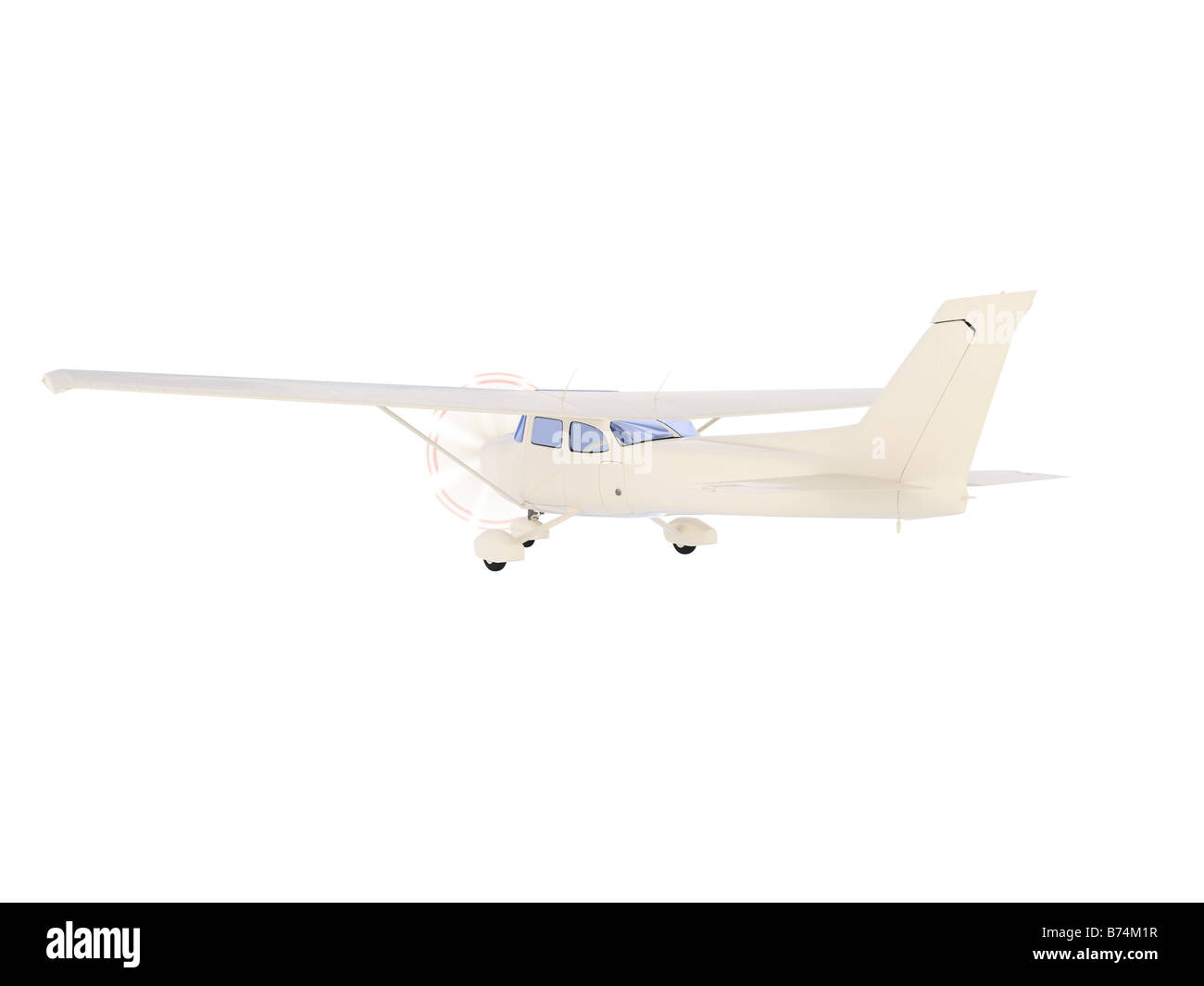 isolated small airplane over white background Stock Photo - Alamy