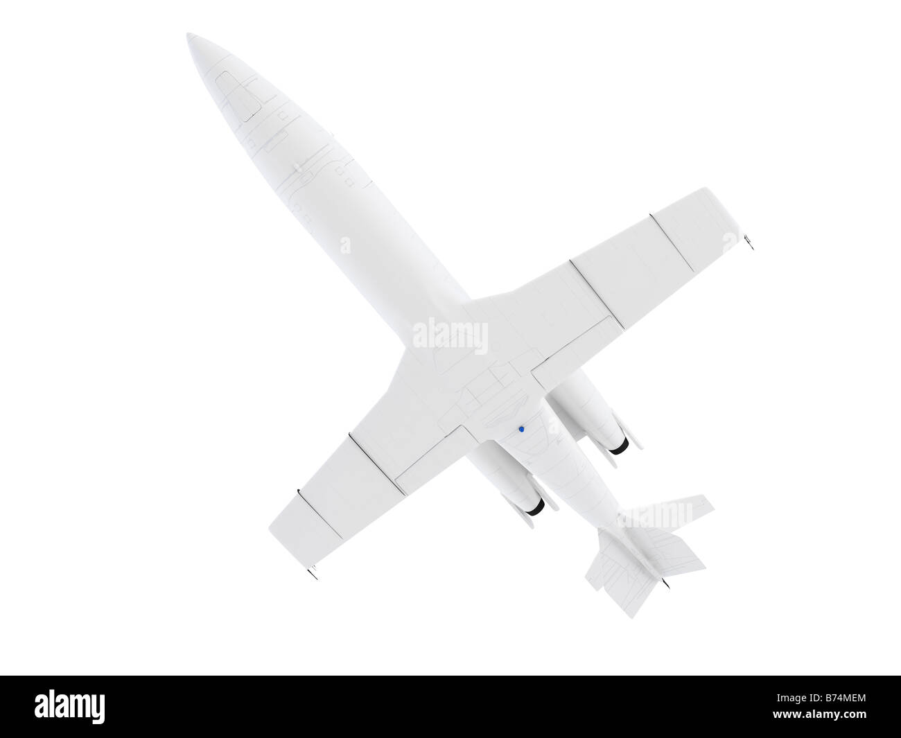 isolated jet airplane on a white background Stock Photo - Alamy