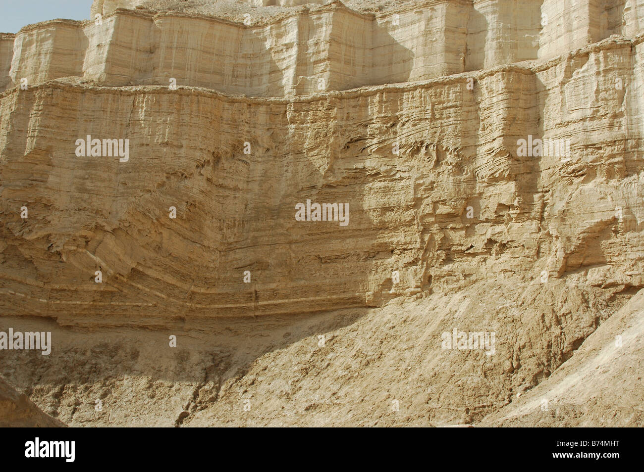 Israel Sodom near the southern part of the Dead Sea Sandstone ravine ...