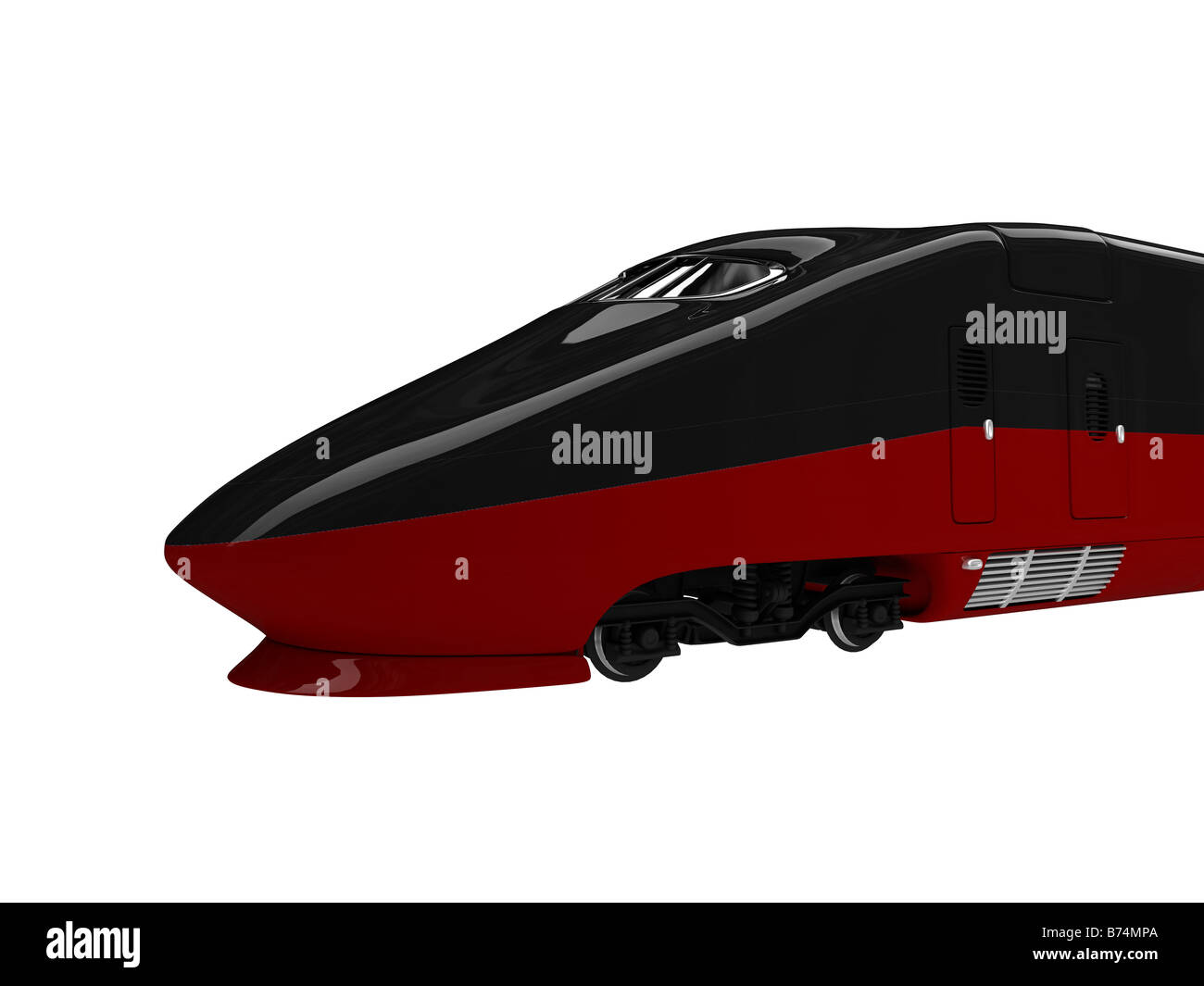 isolated train on a white background Stock Photo - Alamy