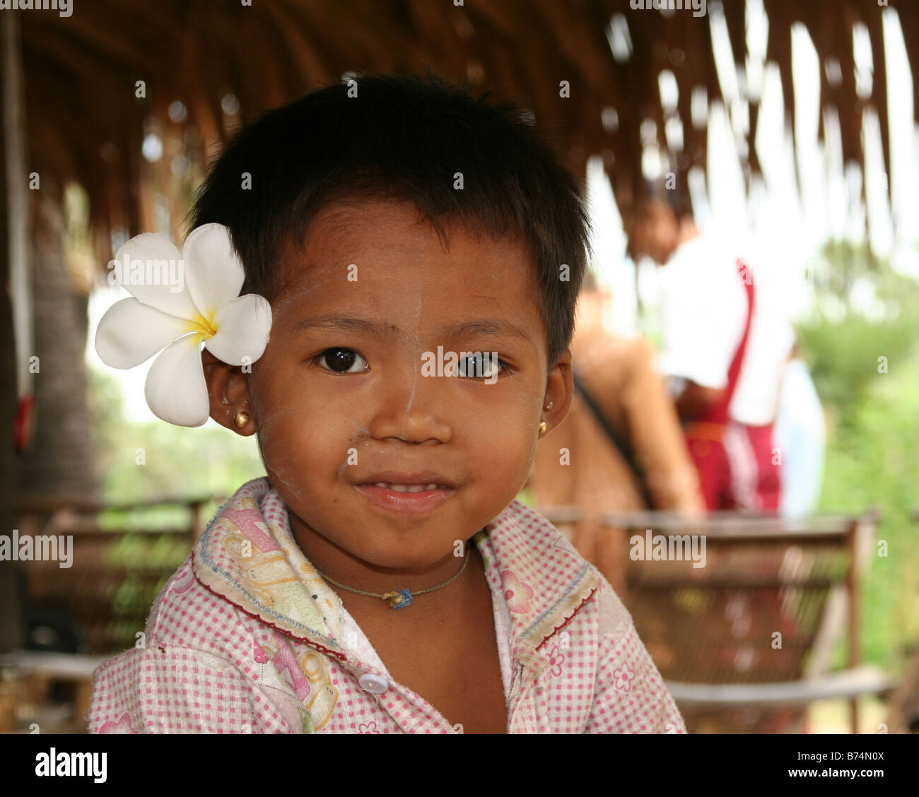 very young child pose for portrait myanmar burma Stock Photo - Alamy