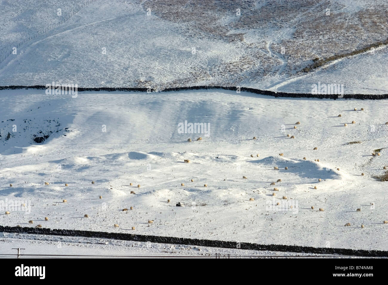 Snow covered Hill between Biggar & Abingdon, South Lanarkshire ...