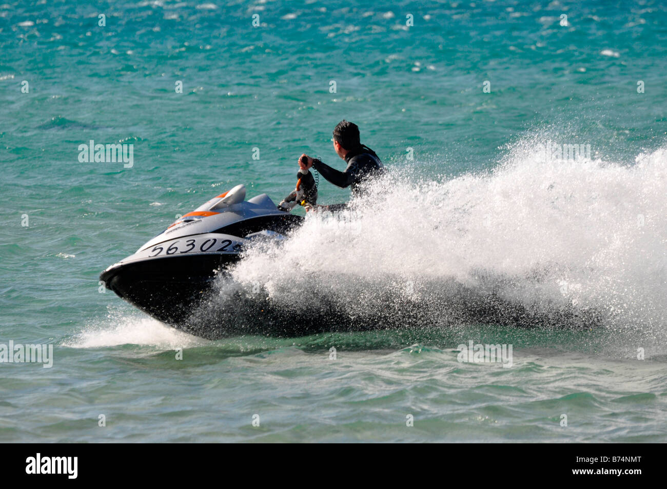 Jet ski airborne hi-res stock photography and images - Alamy