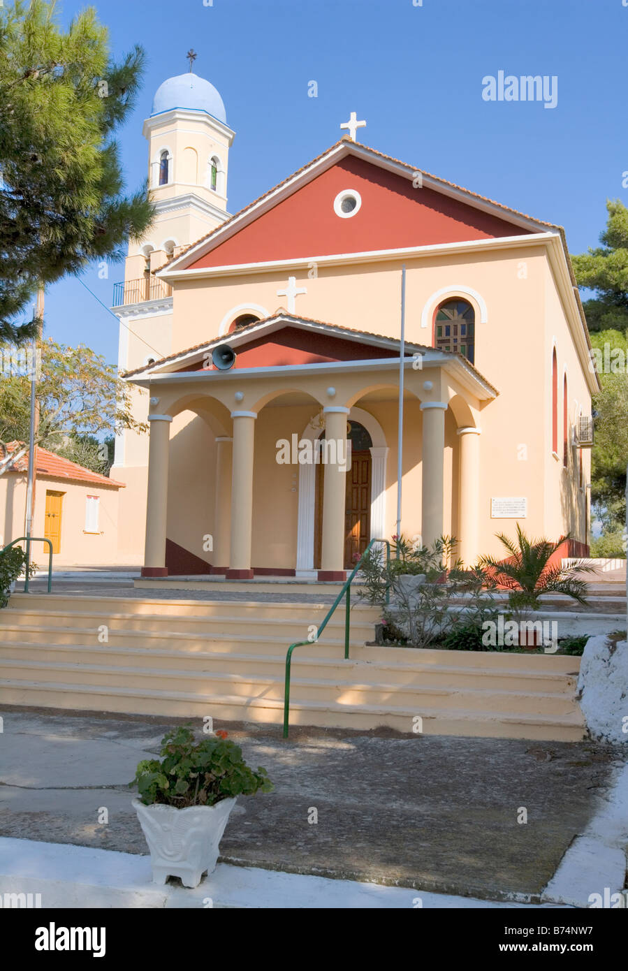 Church at Mesovounia, Kefalonia, Greece, Europe Stock Photo - Alamy