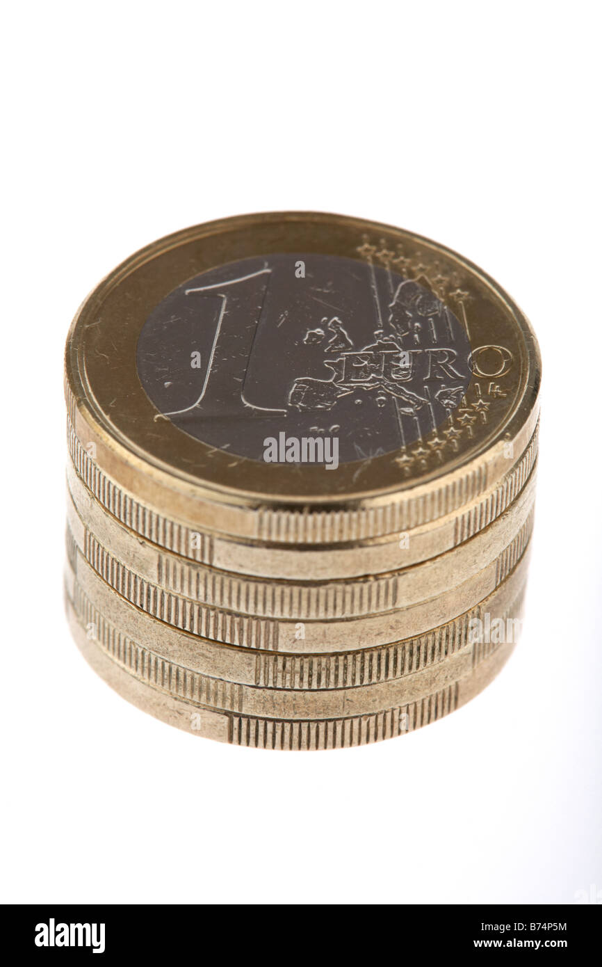 pile of one euro coins Stock Photo - Alamy