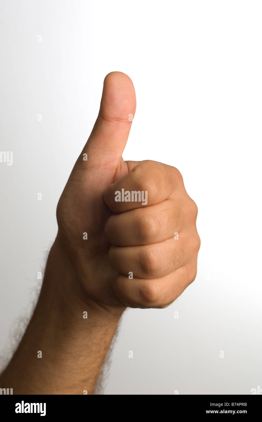 Hand Gesture Thumbs Up High Resolution Stock Photography and Images - Alamy
