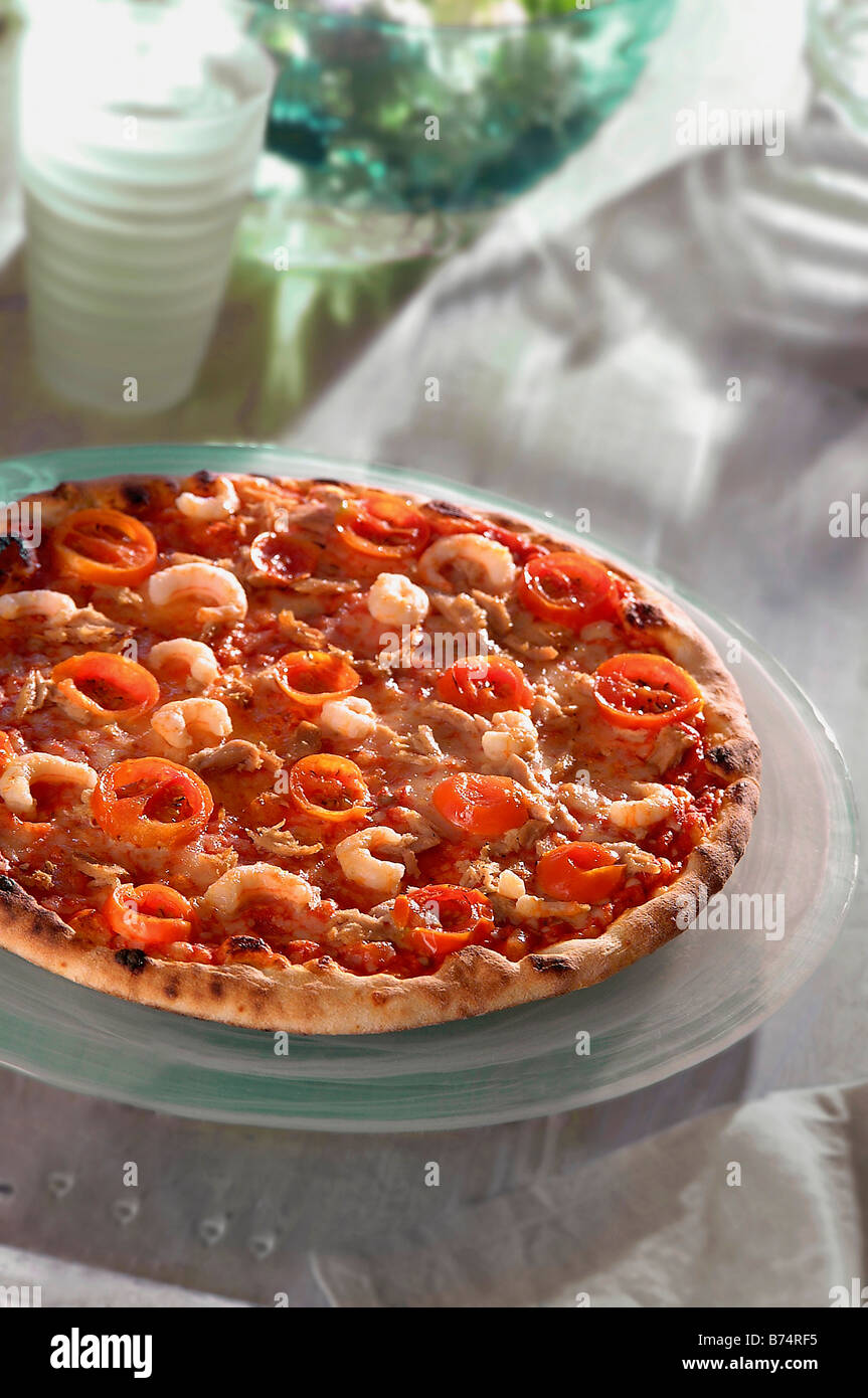sea food pizza Stock Photo - Alamy