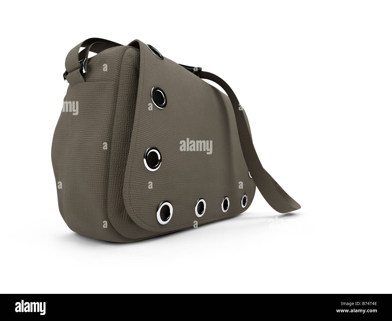 isolated satchel on a white background Stock Photo - Alamy