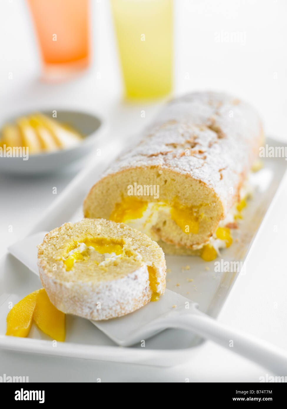 Mango swiss roll hi-res stock photography and images - Alamy