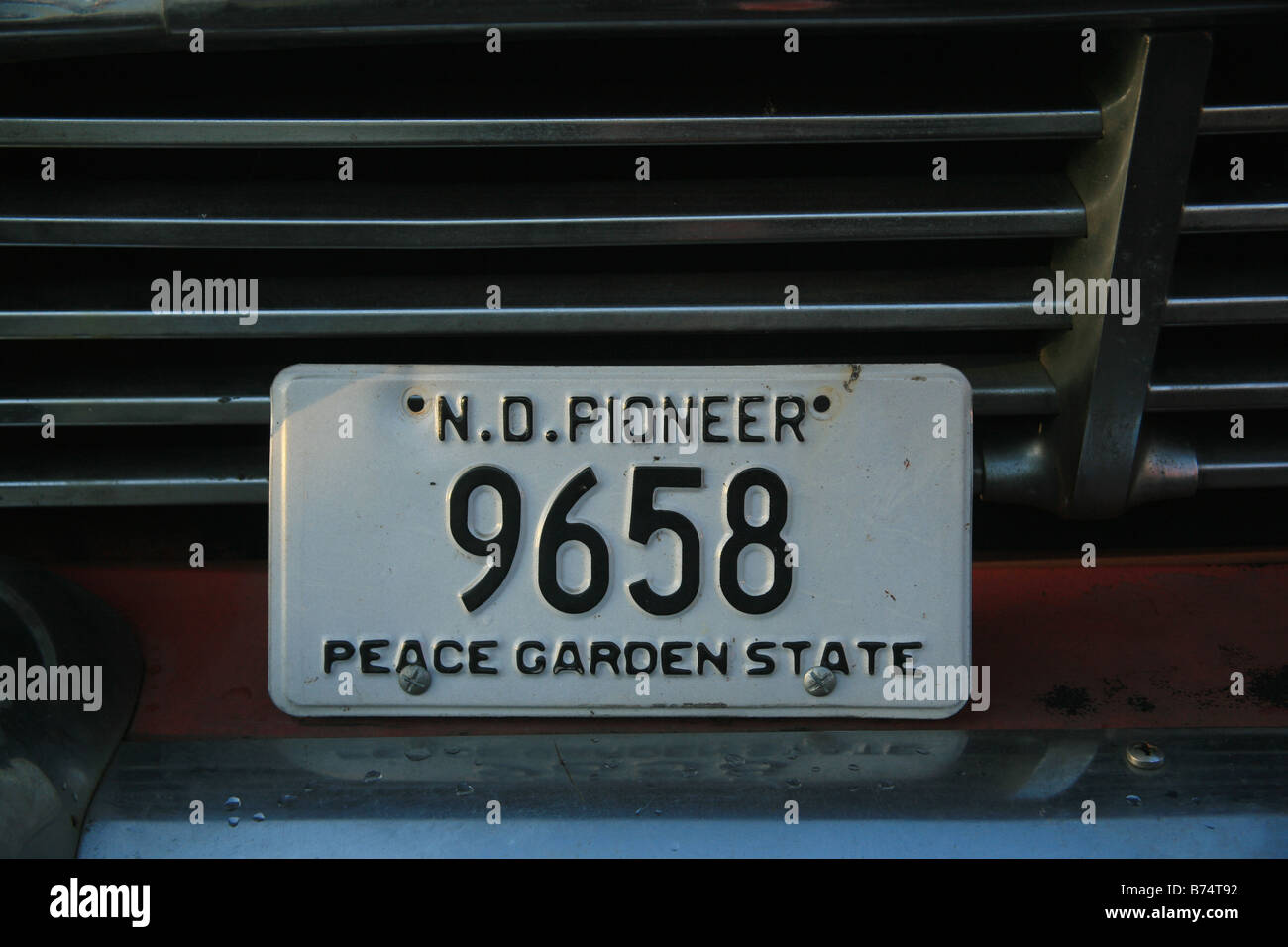 American number plate hi-res stock photography and images - Alamy