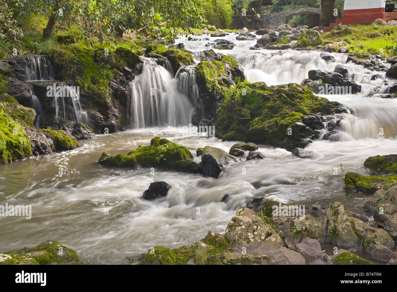 Stream at Cascada Salto de Quetzalapa Stock Photo - Alamy