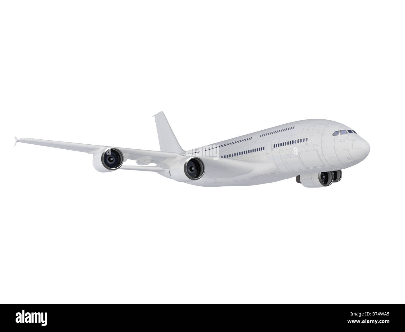 isolated big airplane on a white background Stock Photo - Alamy