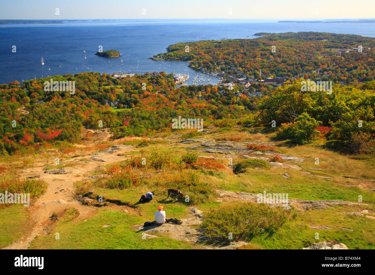 View From Mount Battie, Camden, Maine, USA Stock Photo - Alamy