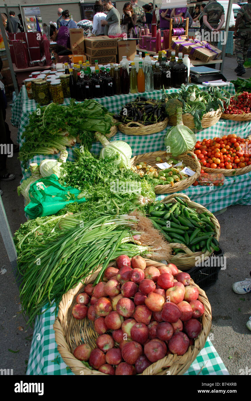 organic vegetable exposed at beirut market place lebanon Stock Photo ...