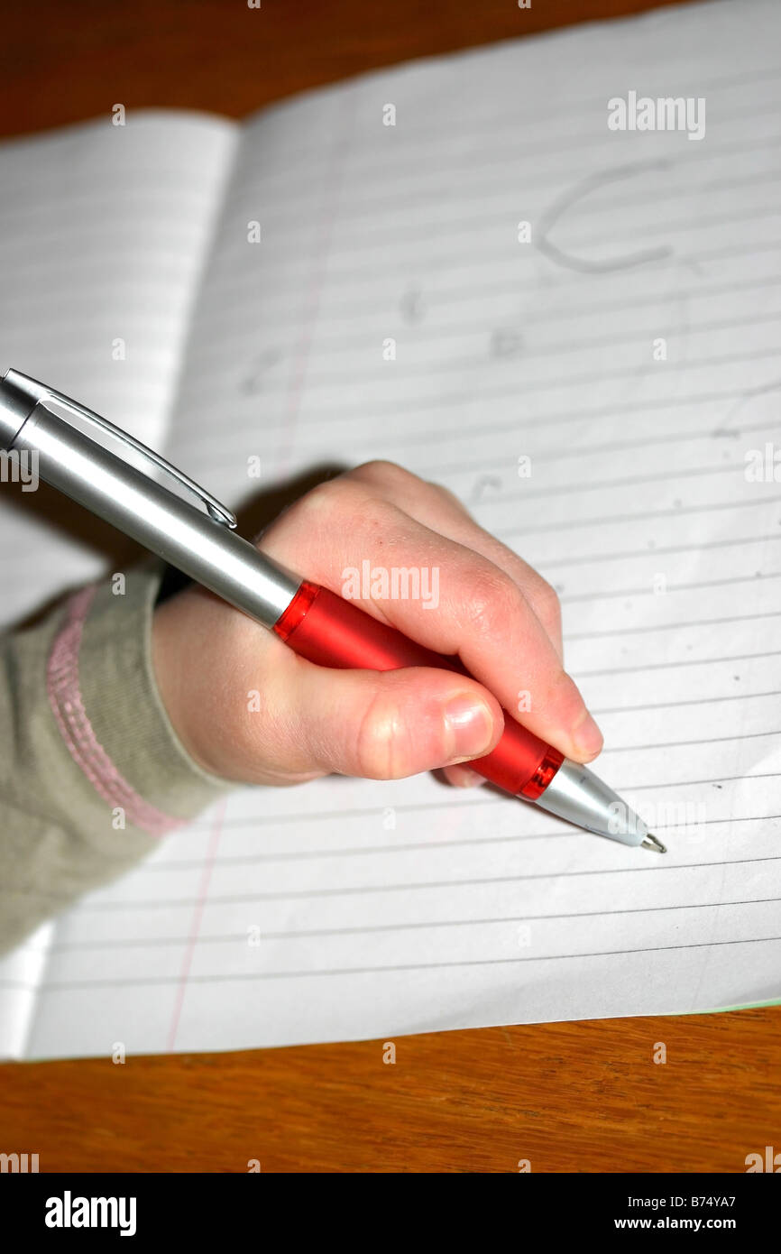 Left hand writing hi-res stock photography and images - Alamy
