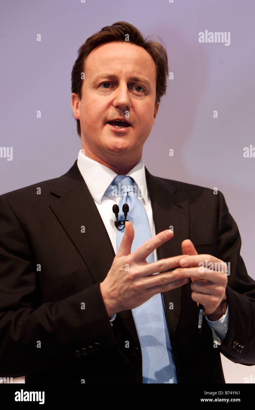 David Cameron talking at the CBI Conference Stock Photo - Alamy