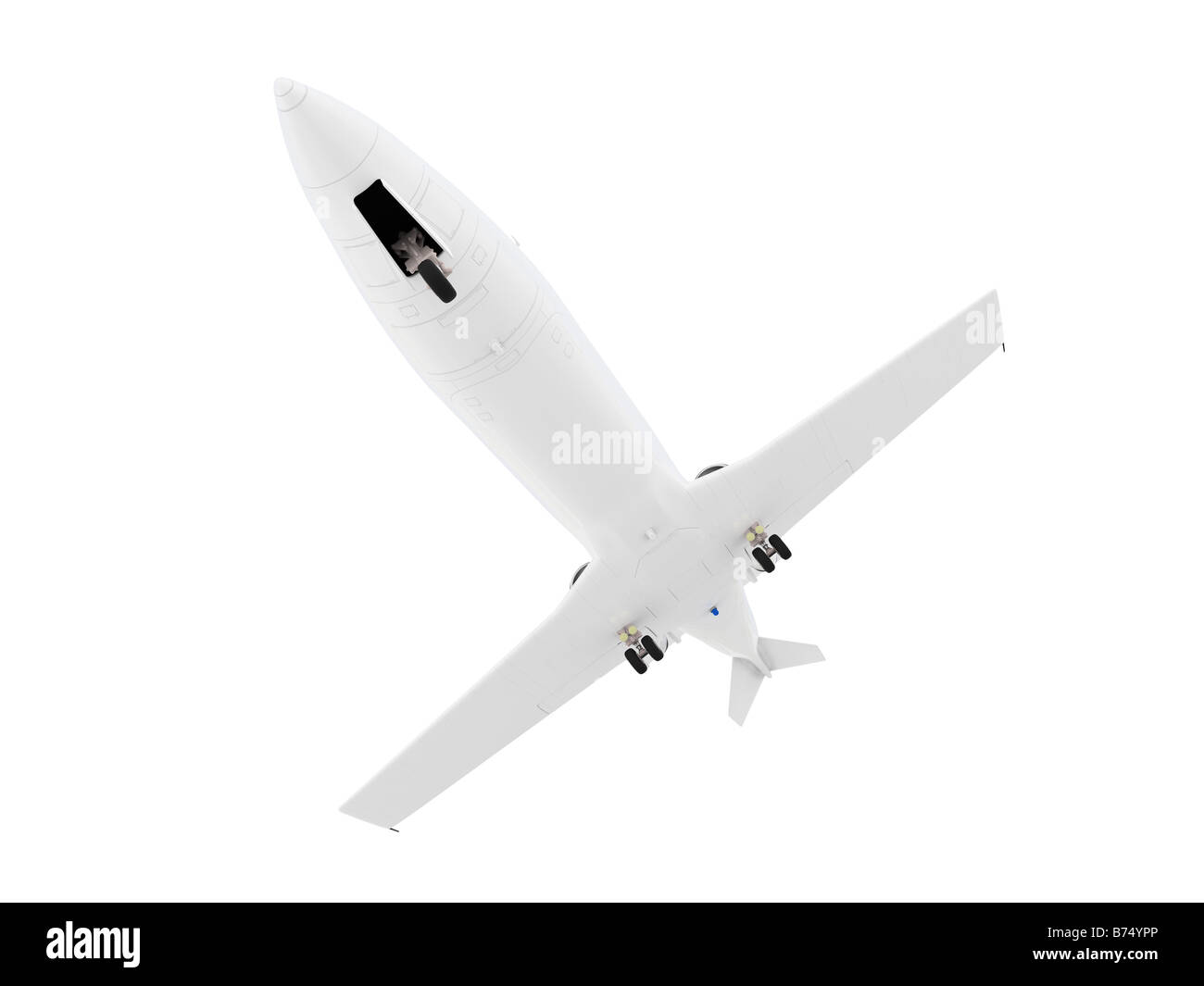 isolated jet airplane on a white background Stock Photo - Alamy