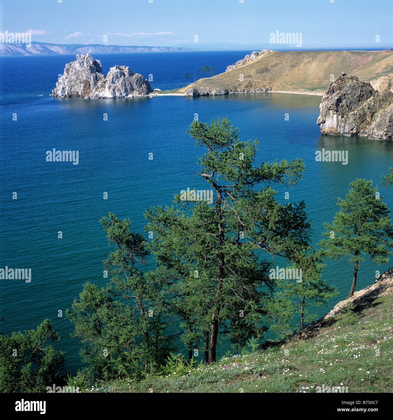 Lake baikal trees mountains hi-res stock photography and images - Alamy