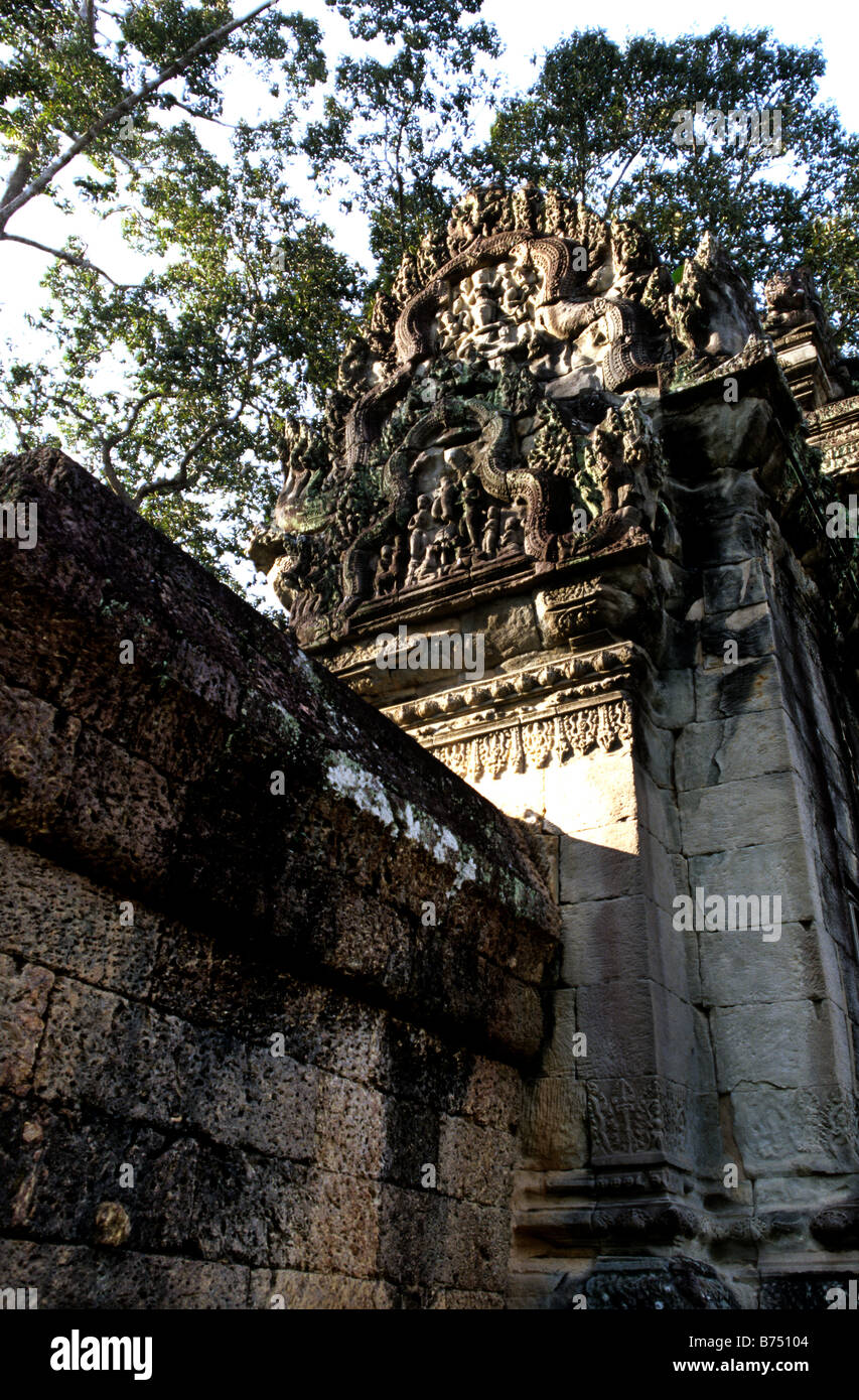 11th century Thommanon at Angkor Wat, Cambodia. Built during the reign ...
