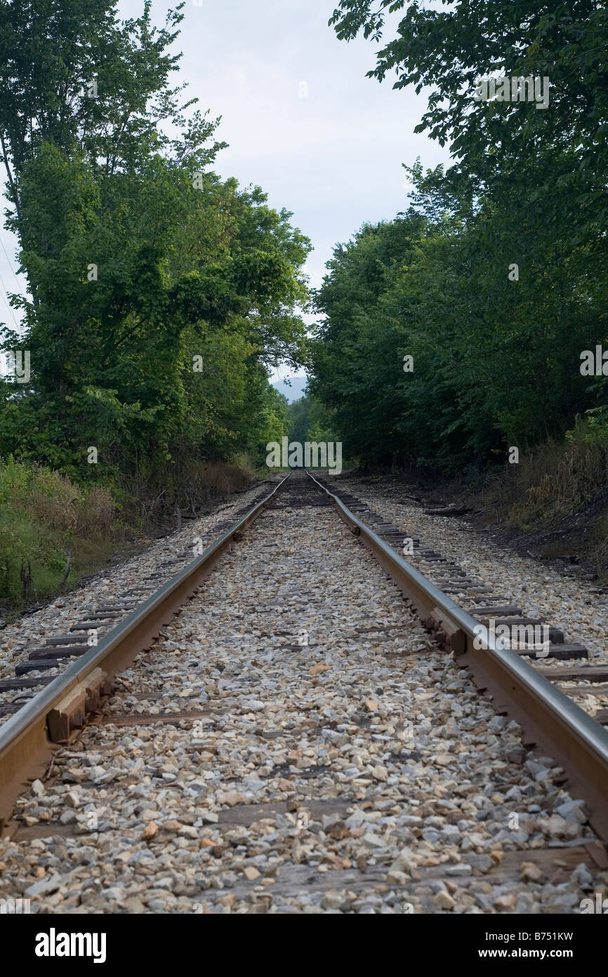 Photograph of train tracks Stock Photo - Alamy