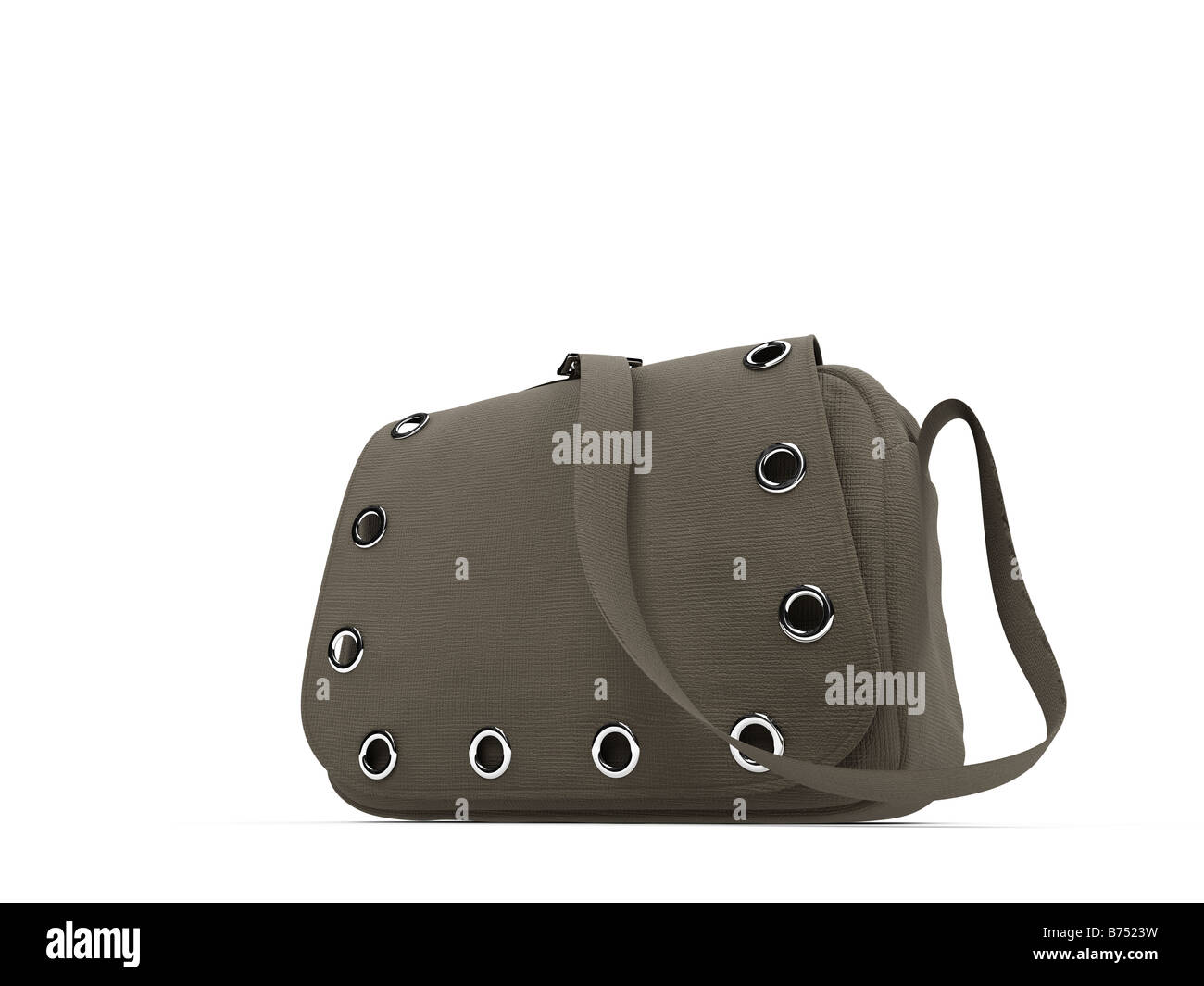 isolated satchel on a white background Stock Photo - Alamy