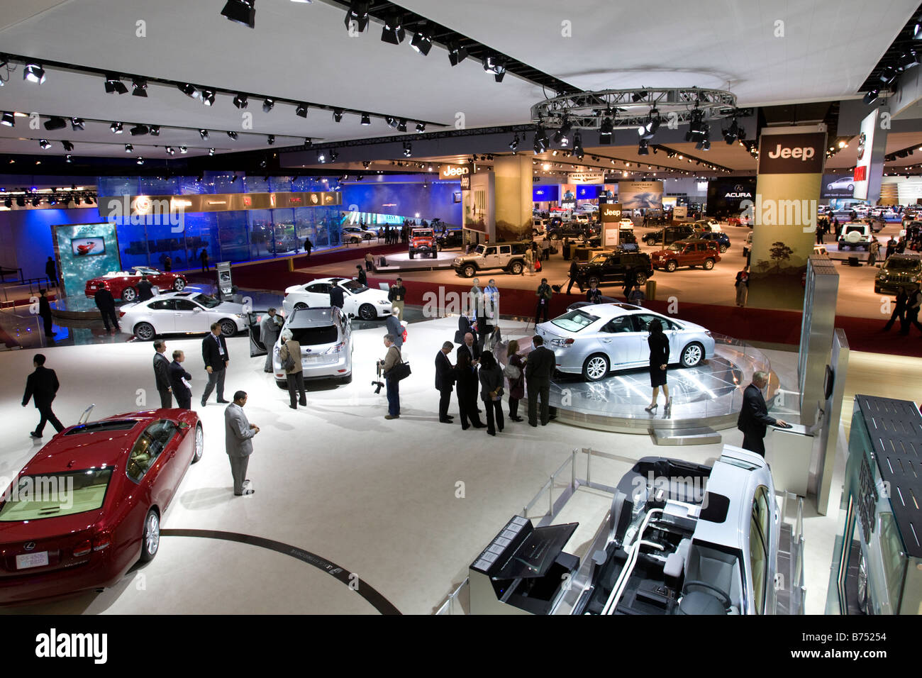 North American International Auto Show NAIAS 2009 in Detroit Stock ...